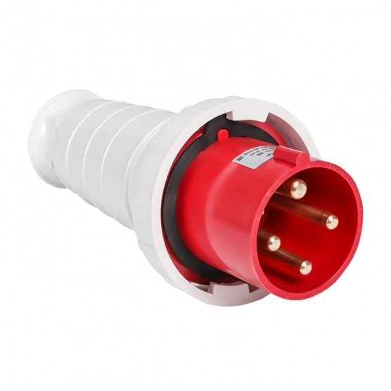 Вилка силовая переносная 63А 3P+PE IP67 034 EKF