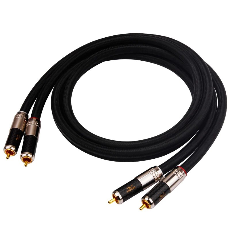 Аудиокабель YYAUDIO RCA-RCA 1 м / 2 м <= 0.5 м