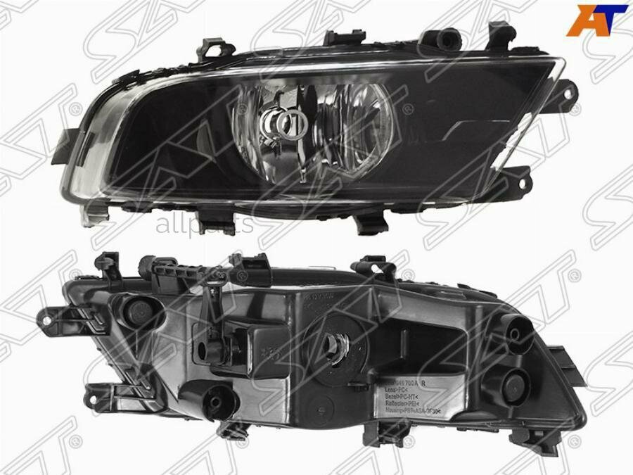 SAT ST-665-2014R-UE2 Фара противотуманная (Справа/ Чёрная) Skoda Superb 13-15