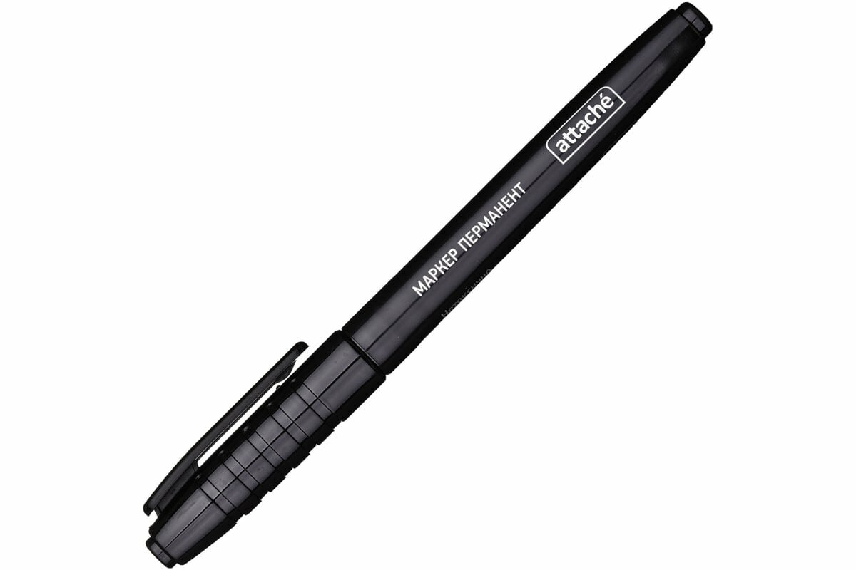 Attache перманентный маркер черный, толщина линии 1,5-3 мм, 155797 для заметок