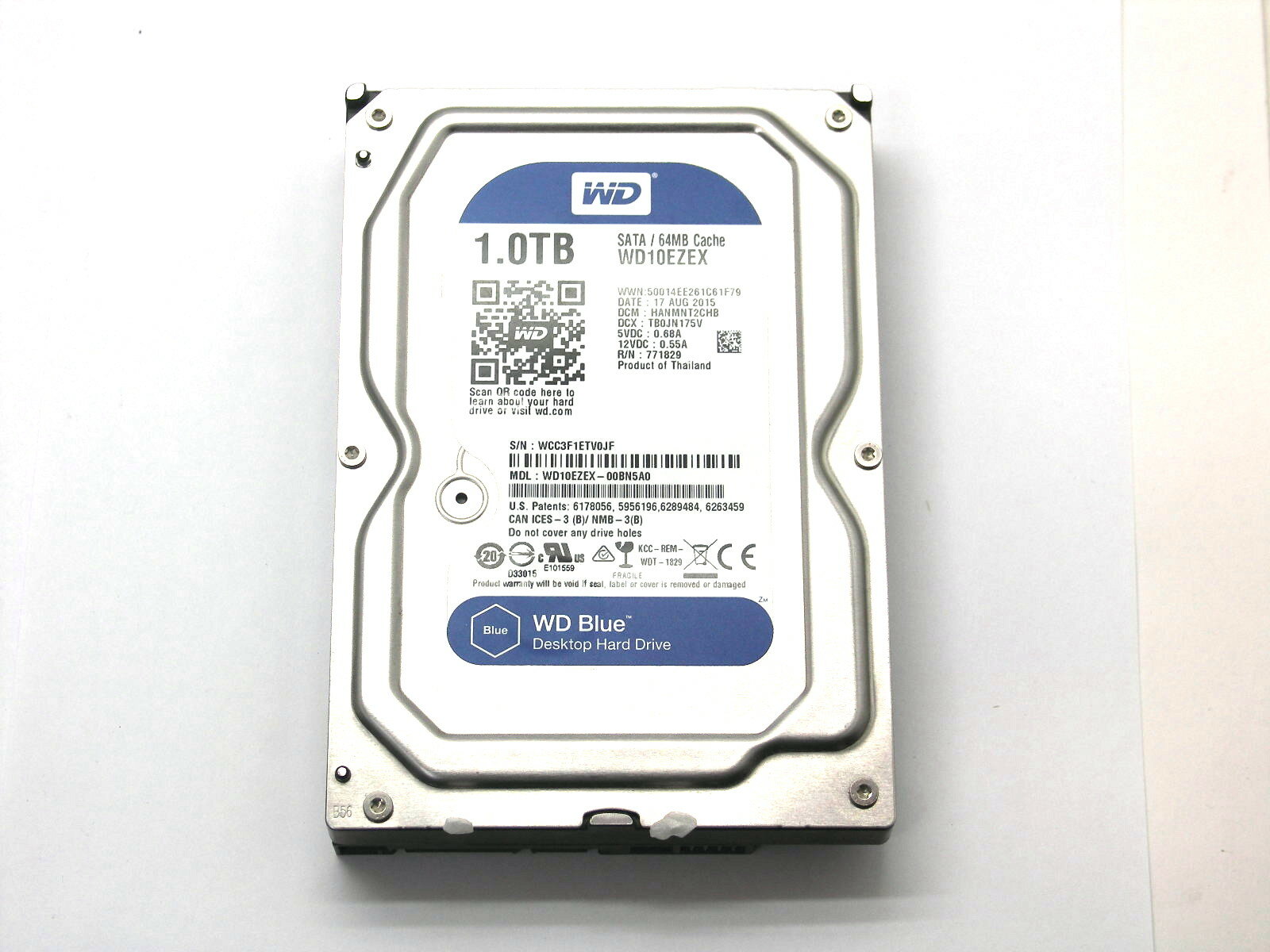 Жесткий диск 3,5" 1TB WD WD10EZEX SATA