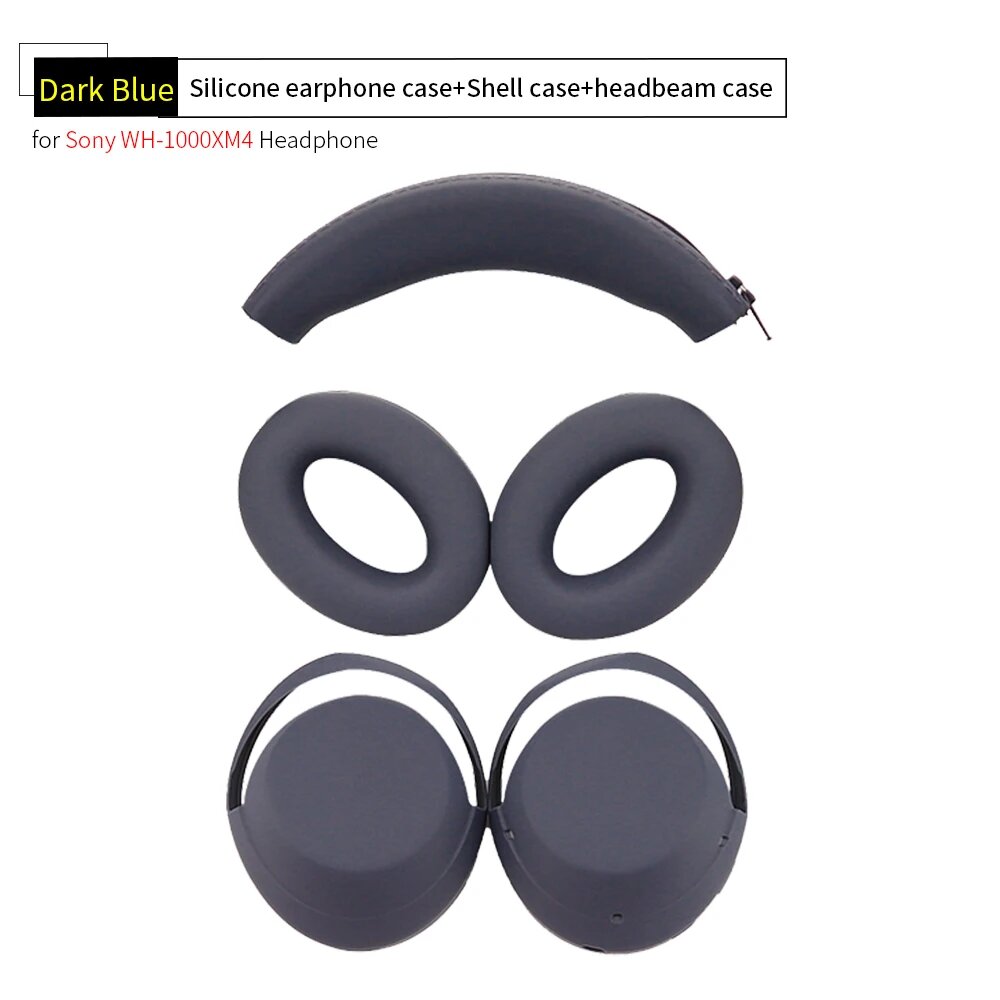 Качественный чехол для наушников Sony WH-1000XM4, силиконовый защитный чехол для наушников 1000XM4, защитный чехол для гарнитуры