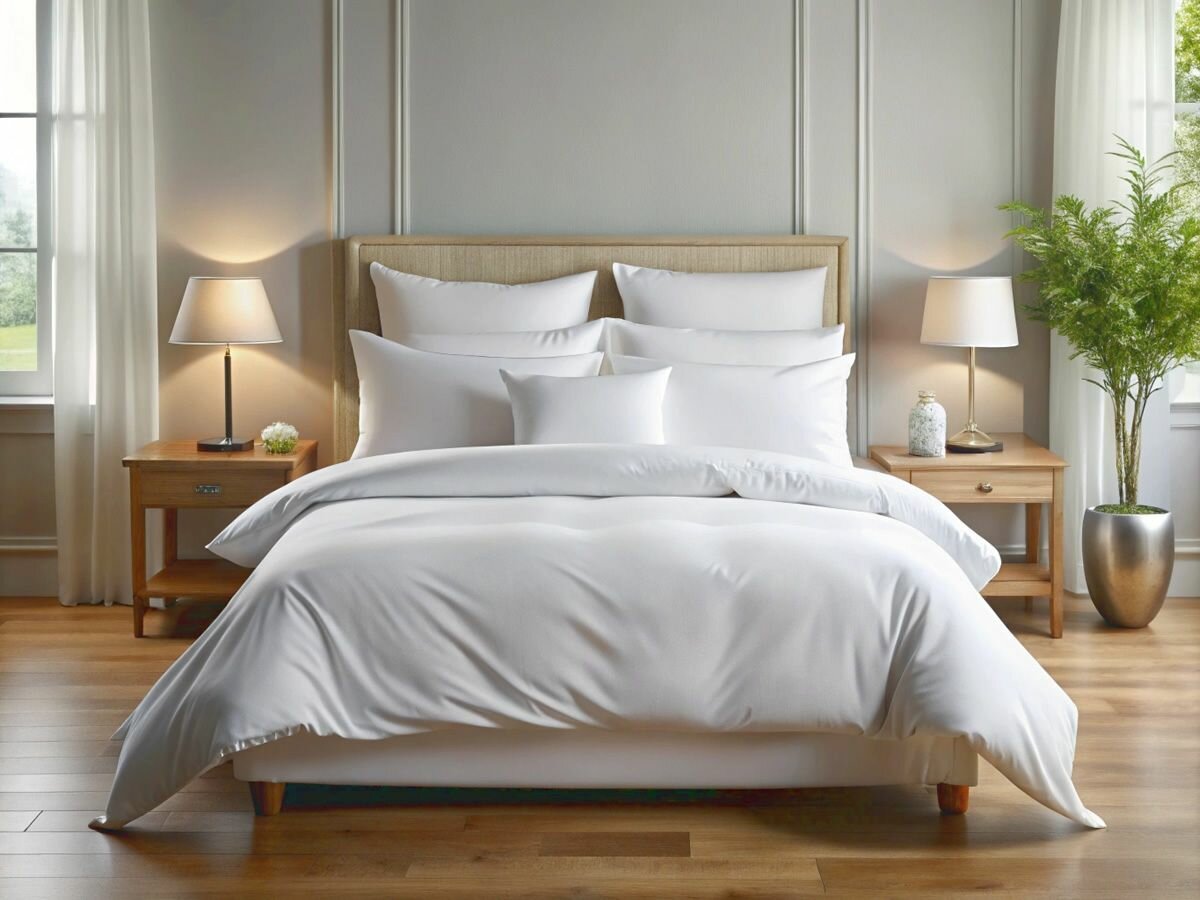 Пододеяльник сатин 150х200 - М - Премиум ТС 320 Белый