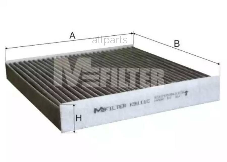 M-FILTER K9111C фильтр салона! угольный\ Ford Transit 2.0-3.2TDCI 06>