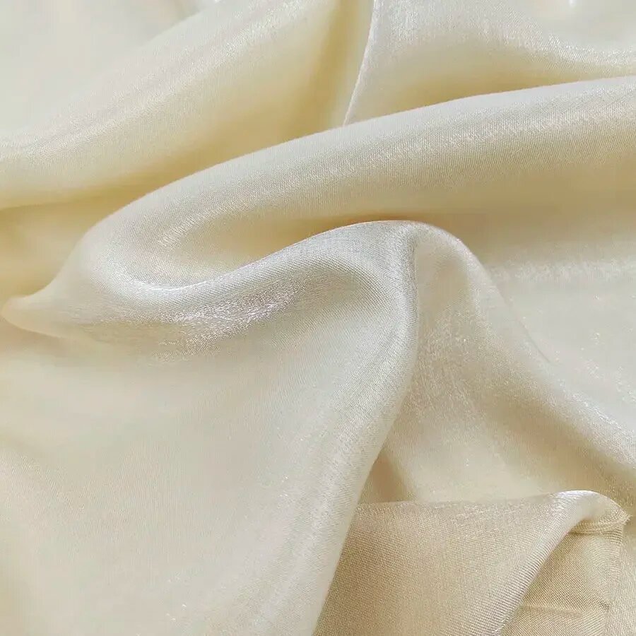Мерсеризованная атласная ткань 100*150 см Белый, 10