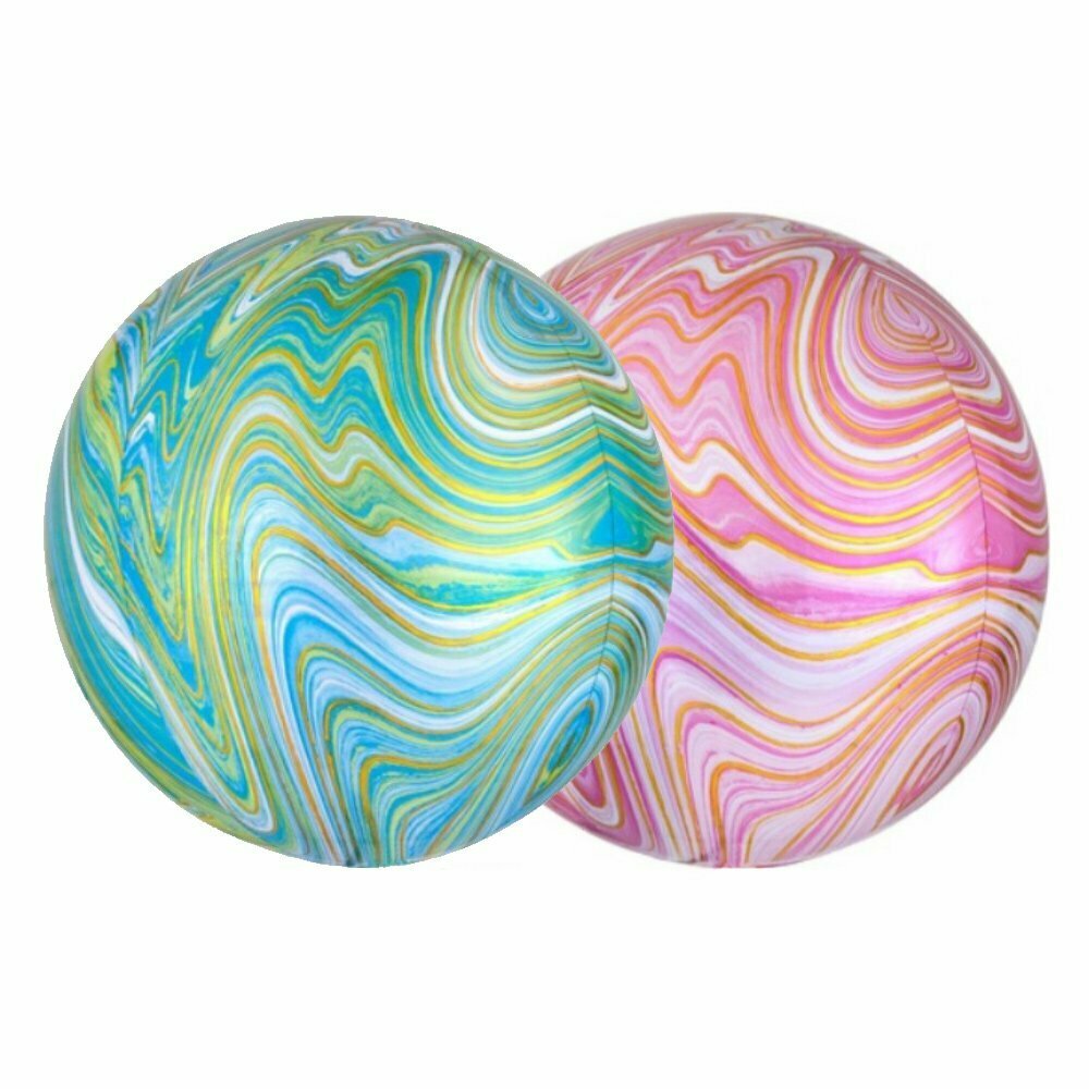 Шар bubble мрамор 40 см