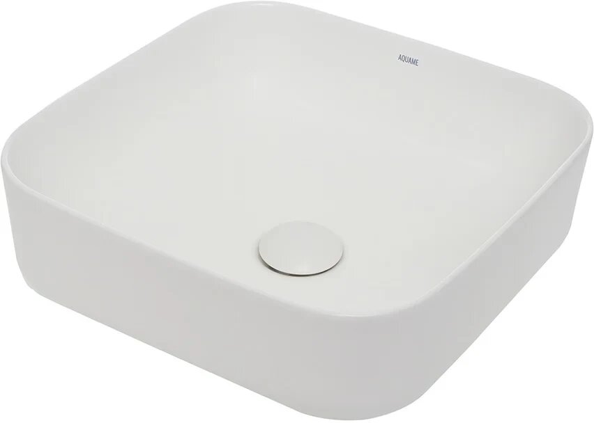 Раковина-чаша AQUAme AQM5011MW 39x39 см, накладная, белый матовый