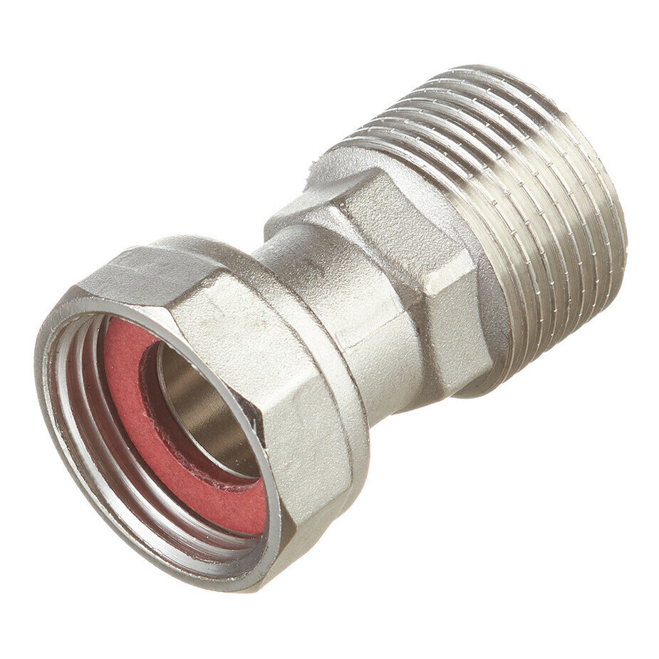 Полусгон 3/4 ВР(г) х 3/4 НР(ш) с накидной гайкой латунный