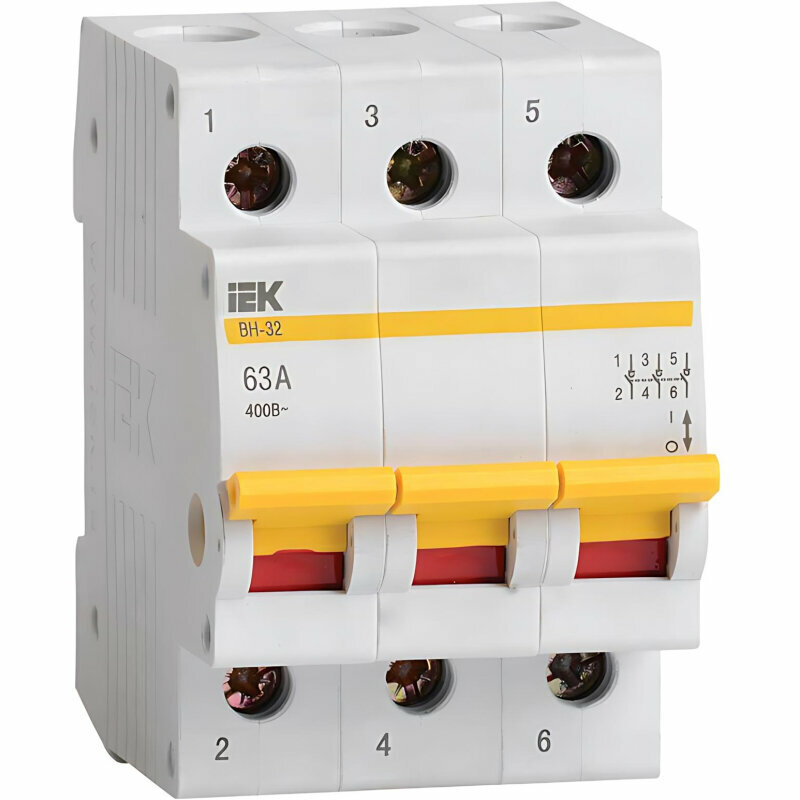 Выключатель нагрузки ВН-32 63А/3П IEK MNV10-3-063, 2082455