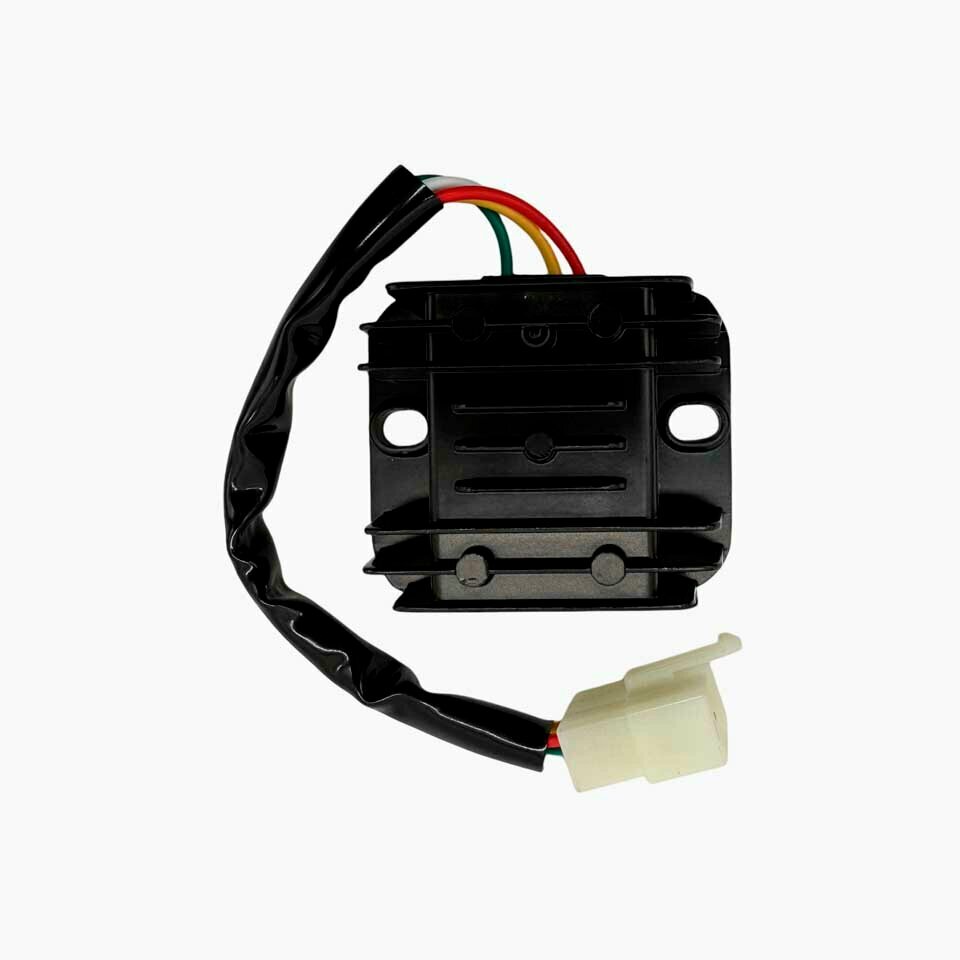 Реле регулятор напряжения 12В на мопед, скутер, 4Т 50-250см3 (1 провод, 4 контакта) (реле зарядки)