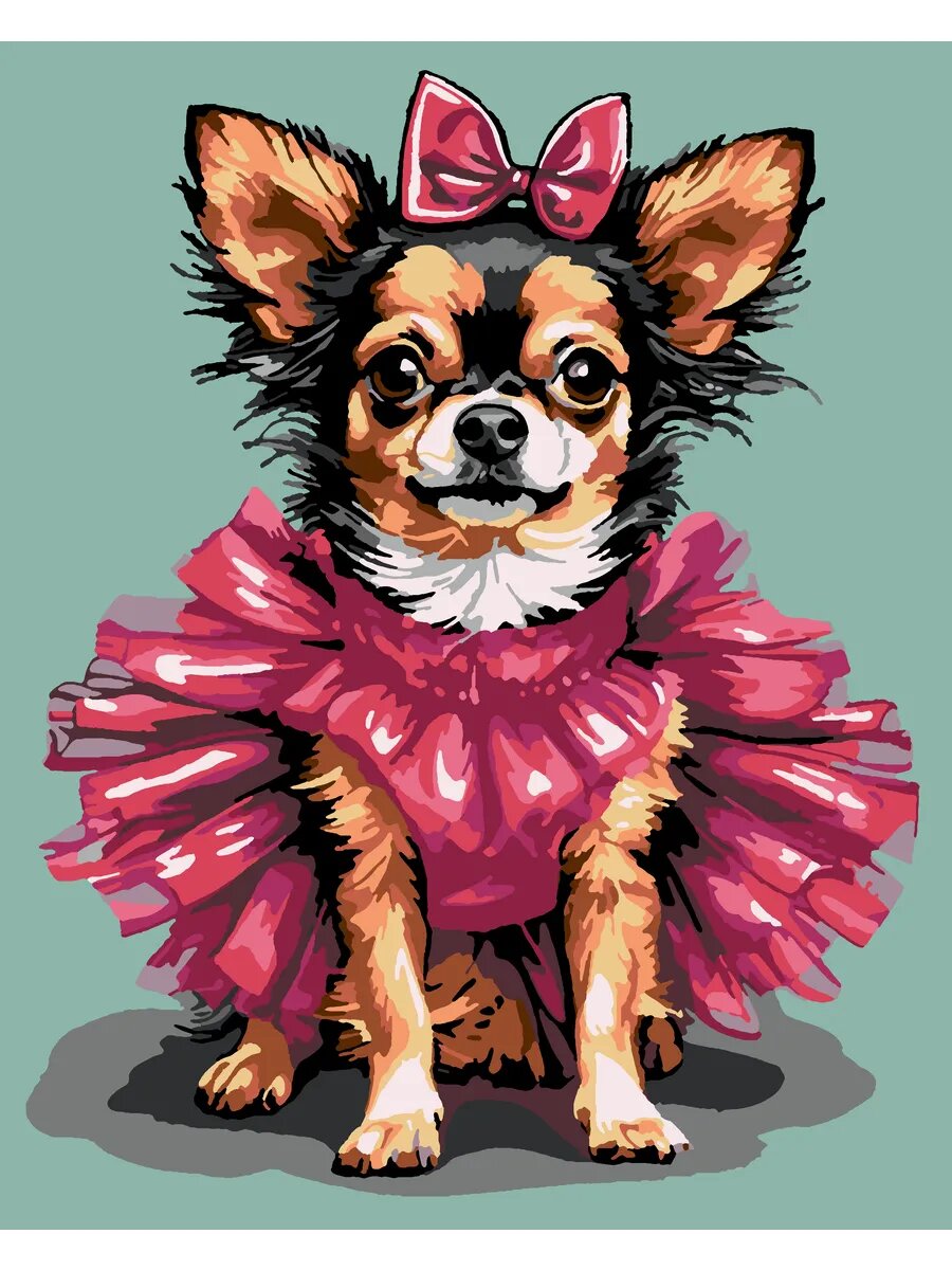 Картина по номерам Чихуахуа 40х50 см