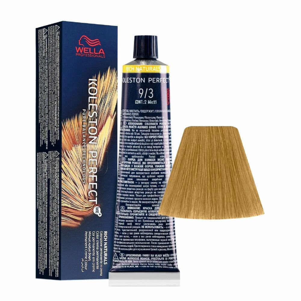 Wella Koleston Perfect МЕ+ 9/3 Кленовый сироп, 60 мл