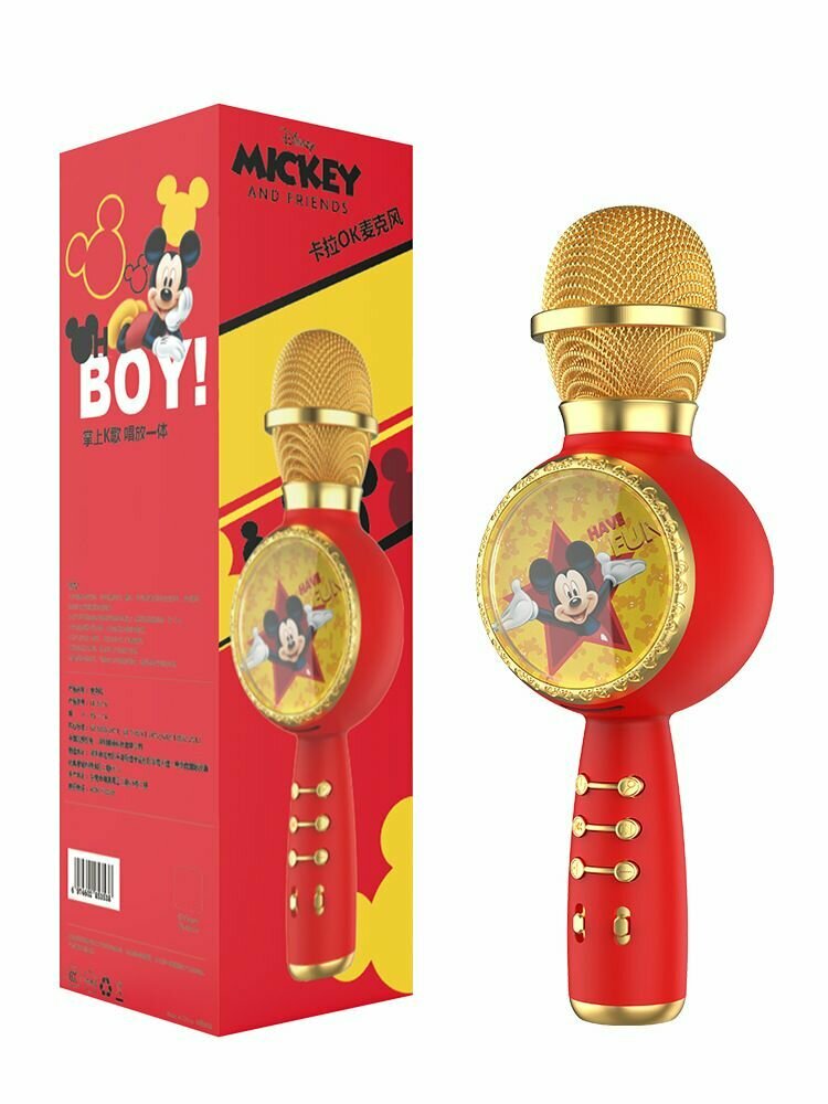Караоке микрофон / Беспроводной Детский с Микки Маус