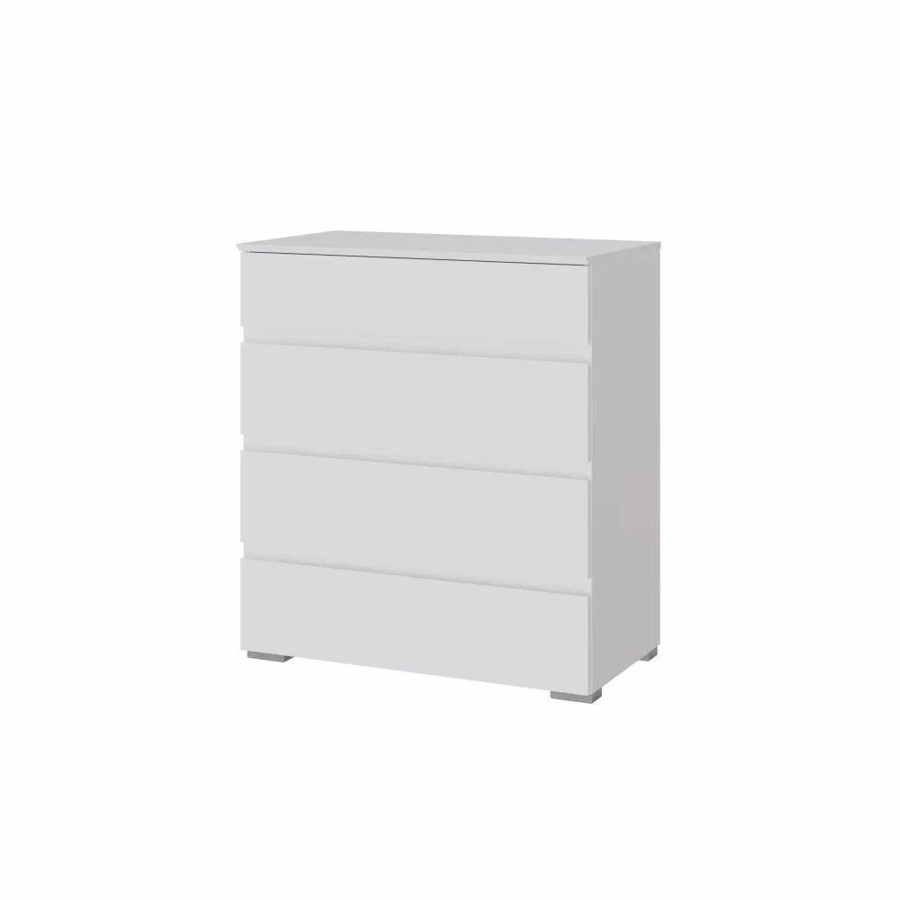 Комод Плейона, ЛДСП, Белый с тиснением бревесные поры, с ящиками , для гостиной, спальни, зала 891х800х447 тэкс