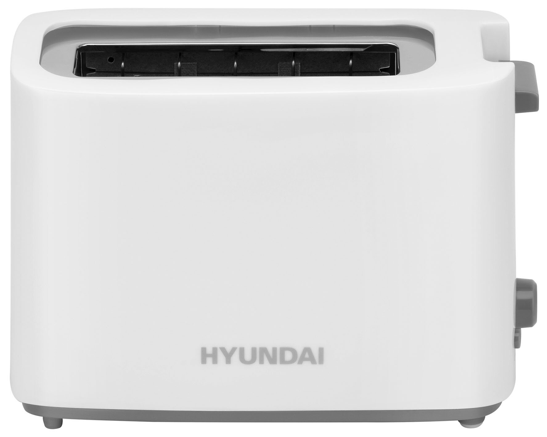 Тостер Hyundai HYT-8006, мощность 500 Вт, цвет белый, серый. (1611389)
