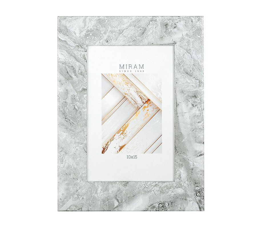 Фоторамка Мирам 10х15 см, серый мрамор