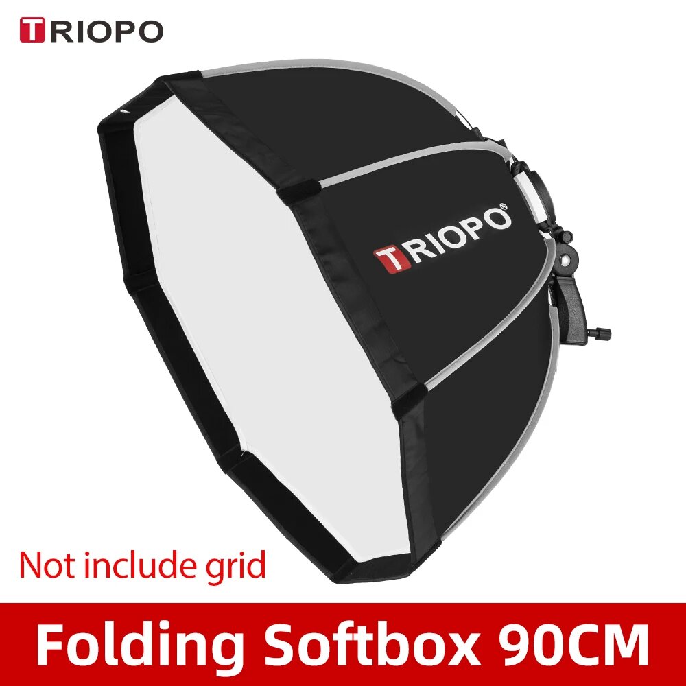AMBITFUL Портативный софтбокс для вспышки 55см 65см 90см 120см 90cm Softbox