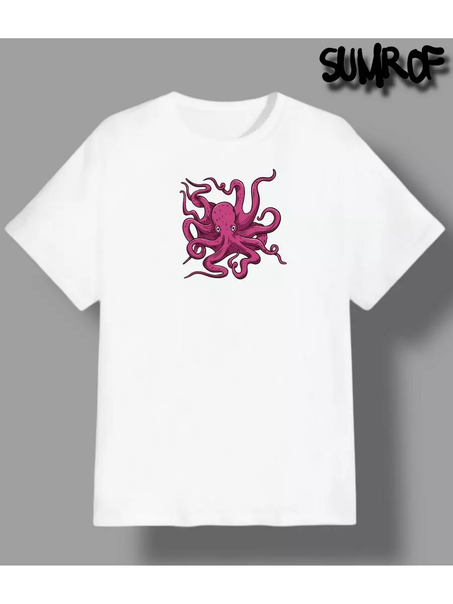 Футболка осьминог