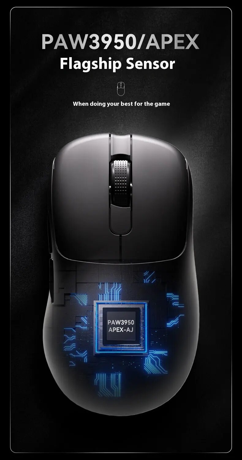 Беспроводная игровая мышь AJAZZ AJ179 APEX PAW3950, AJ179P-White