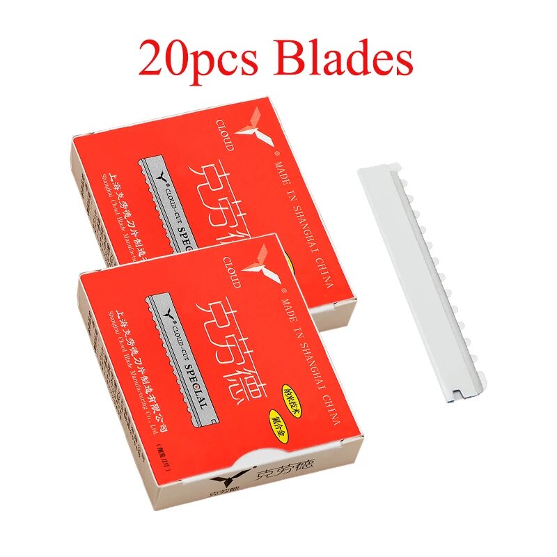 Лезвия для бритвы Meisha из нержавеющей стали 10/20 шт. C0013A-02