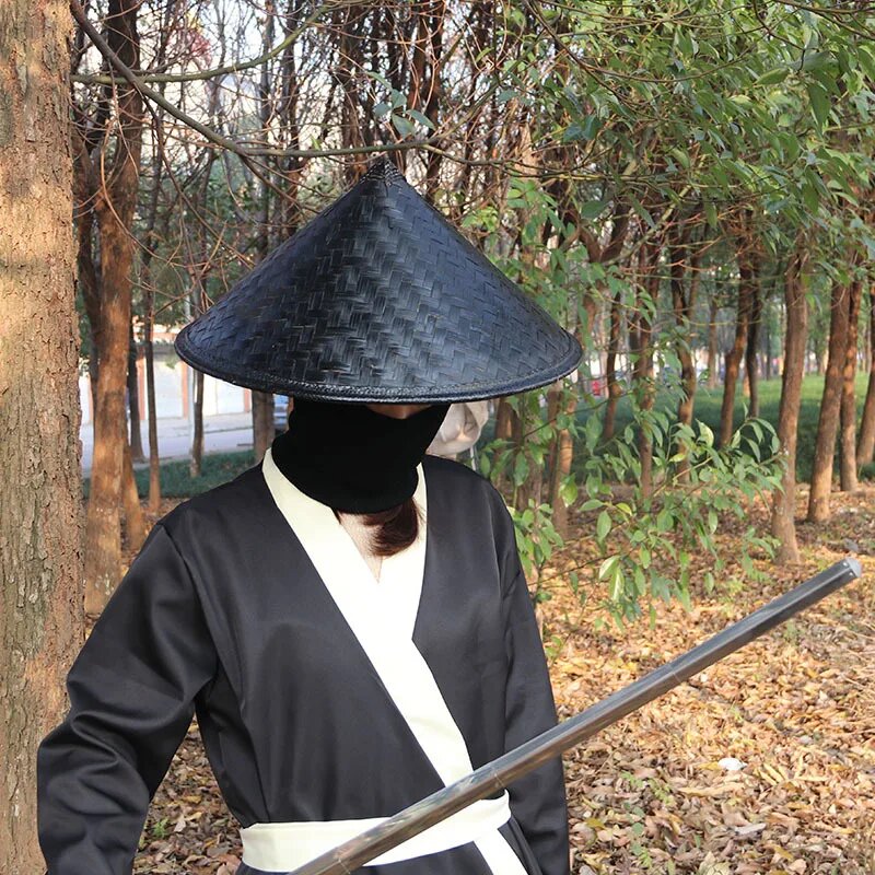 Бамбуковая шляпа черная pure black