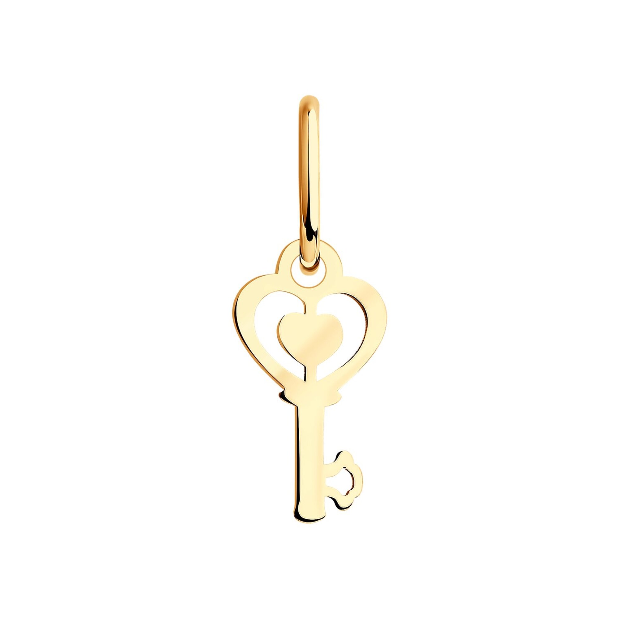 Подвеска, красное золото, 585 проба