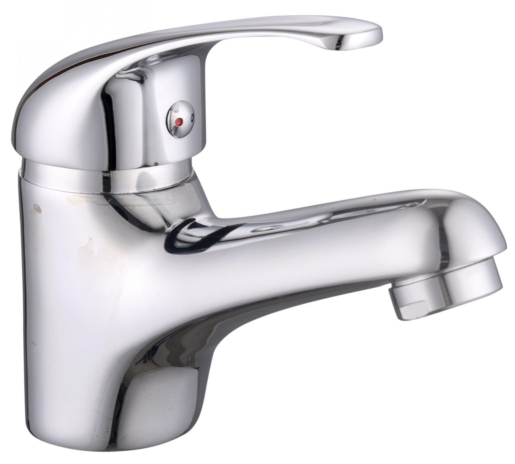 Смеситель Lucky Tap / Лаки Тап BM-3005-SS-39 для раковины, однорычажный, из латуни, цвет хром, излив 53мм / сантехника