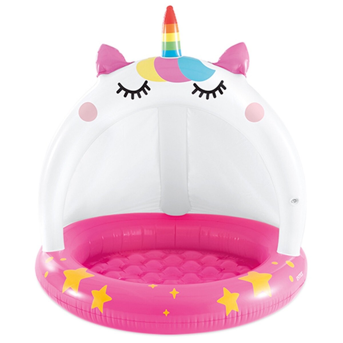 Бассейн Intex Кэтикорн, 102х102 см, с навесом, в коробке