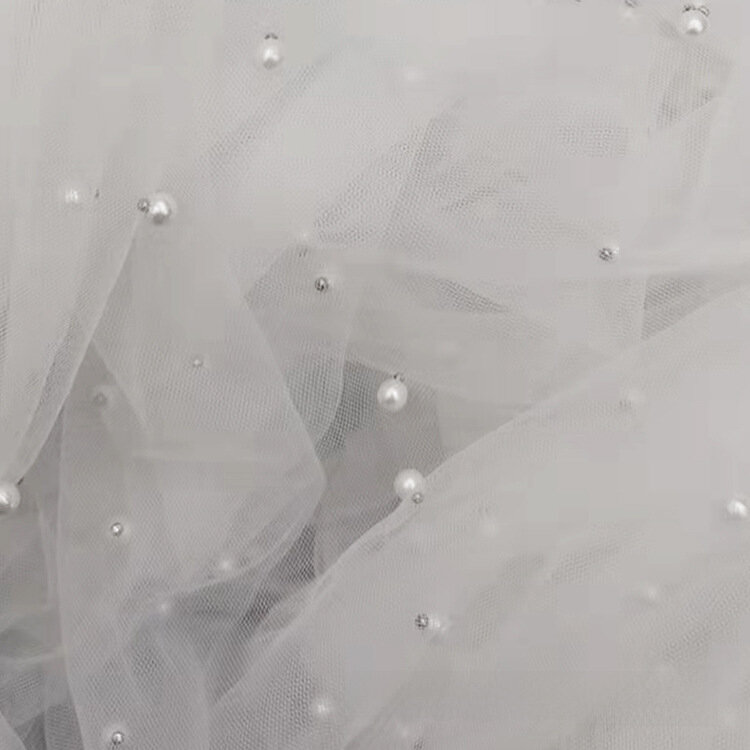 Настольный флаг "Жемчужный тюль", 11#, белая пряжа