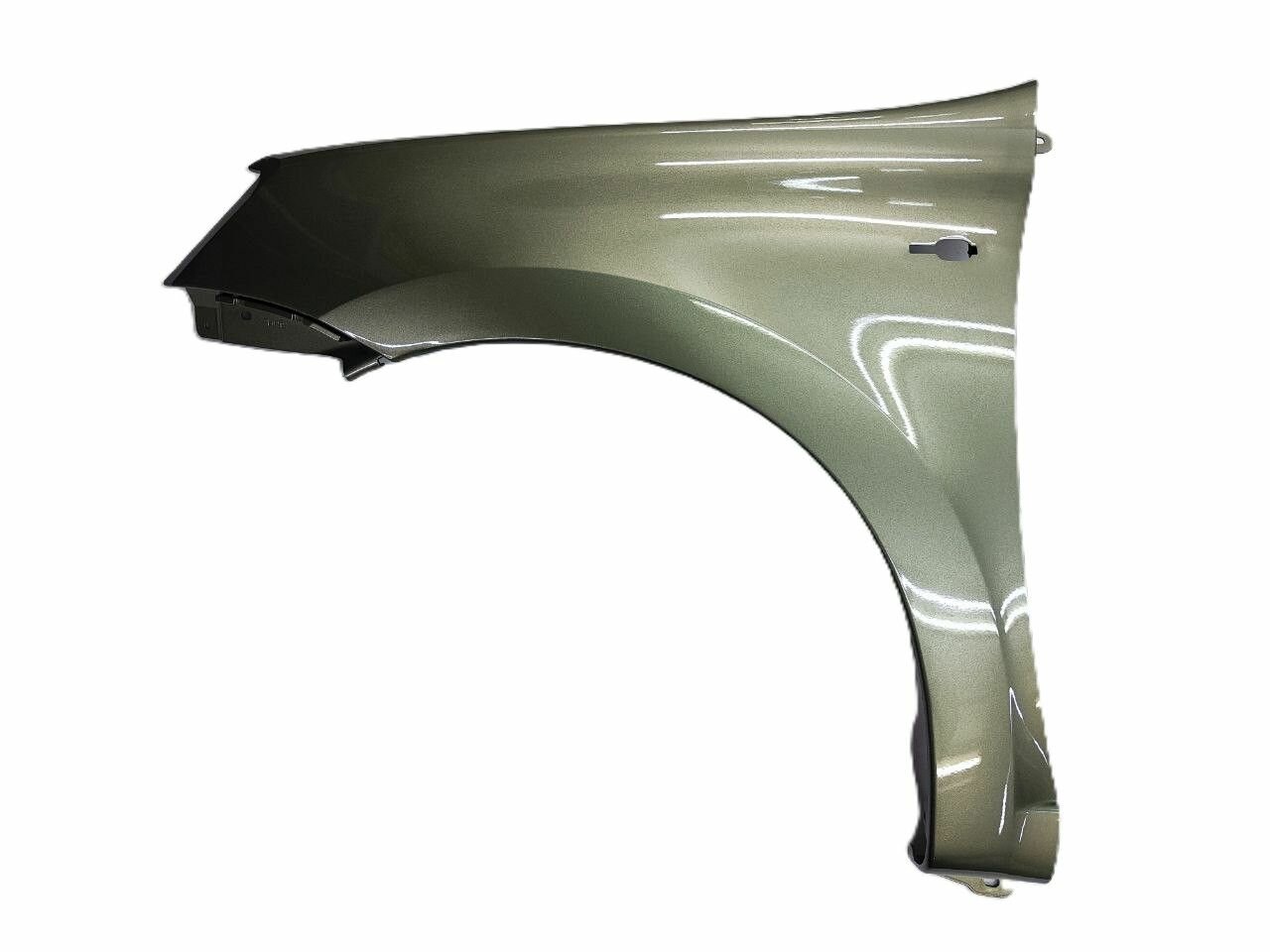Крыло левое пластиковое подходит для Лада Гранта; Калина 2 в цвете "322 Колумбийская зелень"