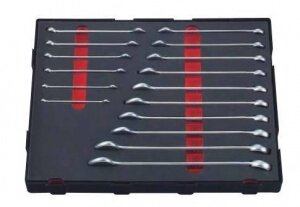 FORCE Набор ключей комбинированных 6-22 мм 16 пр в ложементе F-K5165