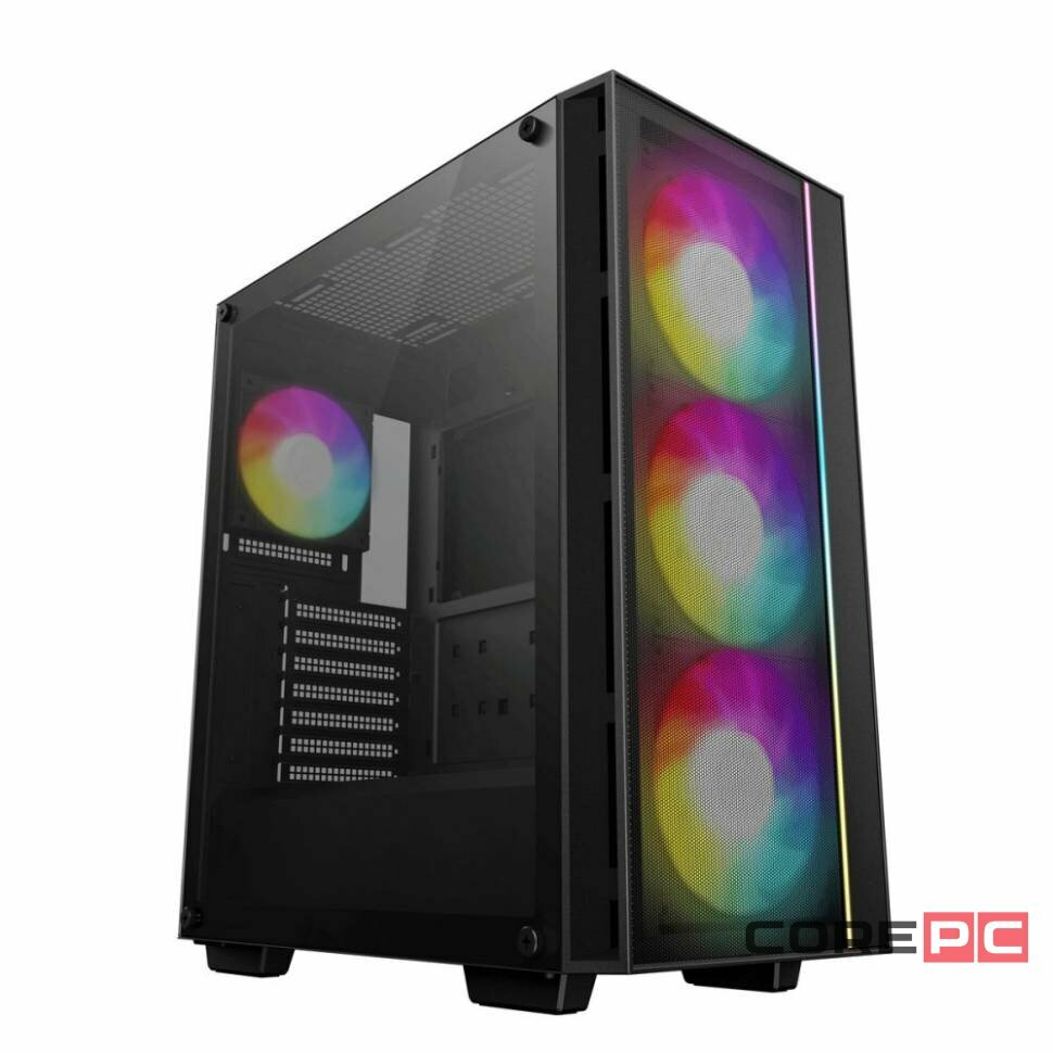 Компьютерный корпус Deepcool MATREXX 55 MESH V4 RGB Black (R-MATREXX55-BKAGA4-G-4), стильный дизайн