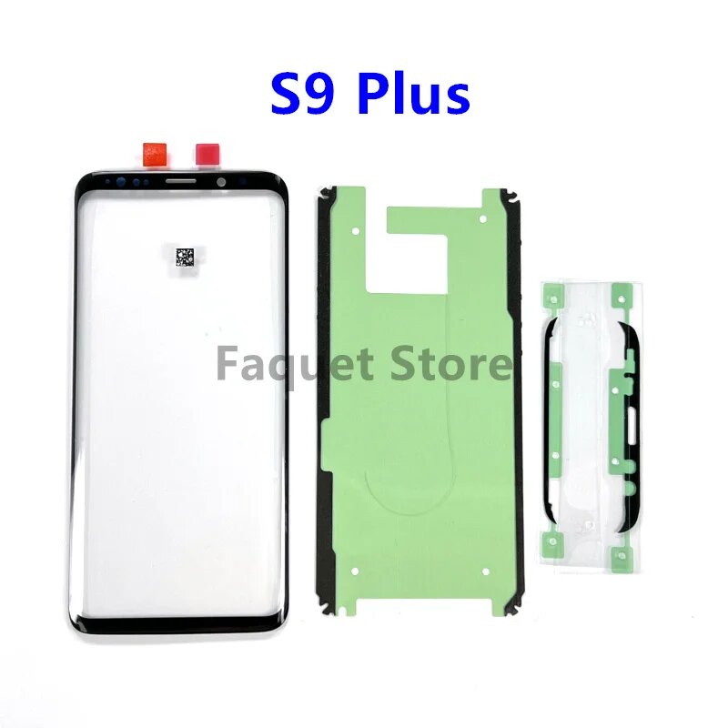 Передняя внешняя сенсорная панель, внешнее стекло для замены объектива для Samsung Galaxy S8 S9 S10 Plus, зеркальное ЖК-стекло S8 + S9 + S10 +