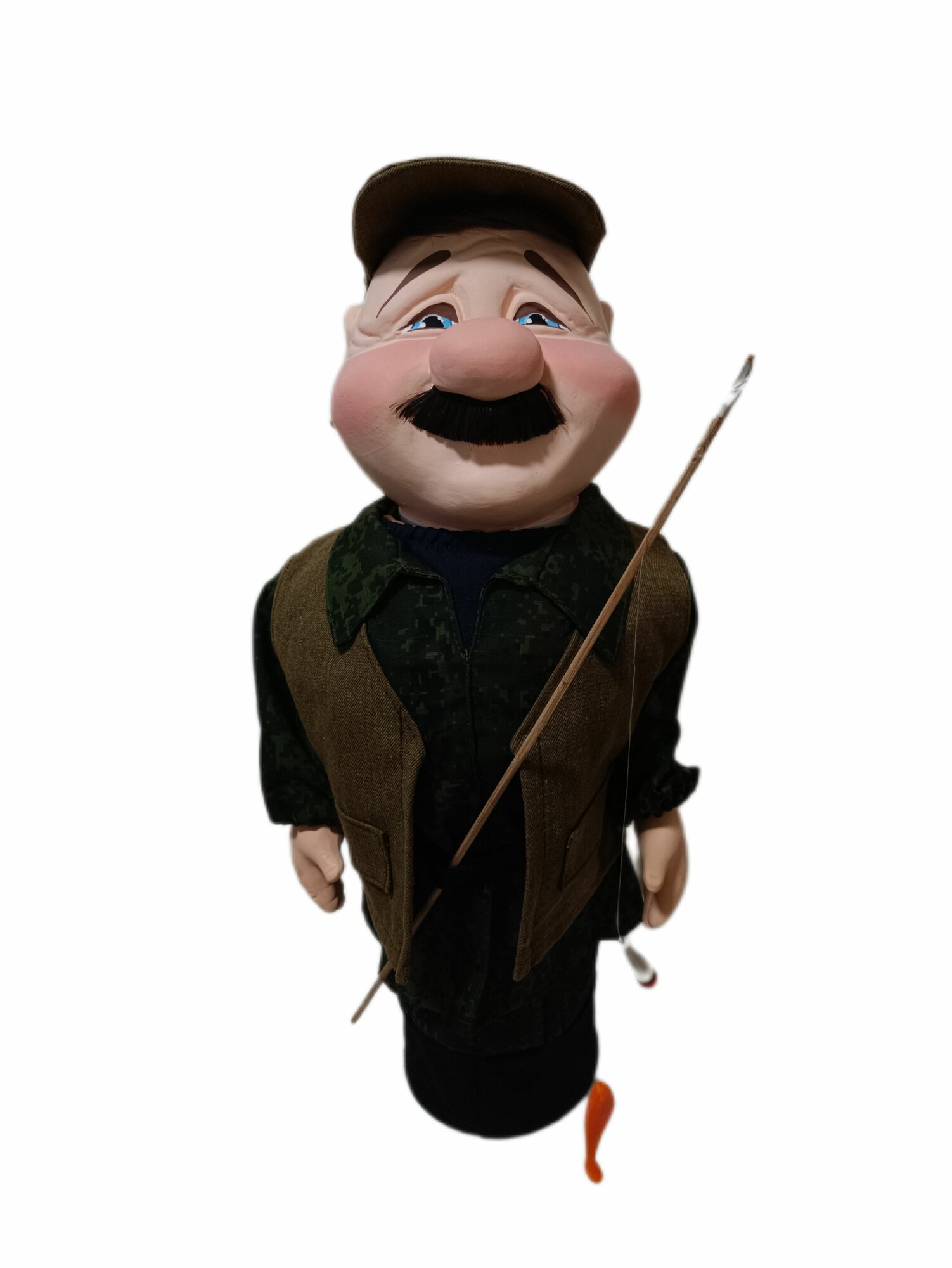 Мини бар подарочный "Рыбак" для бутылок 0.5-0.7 л, мини-бар декоративный для интерьера из лозы, ручная работа