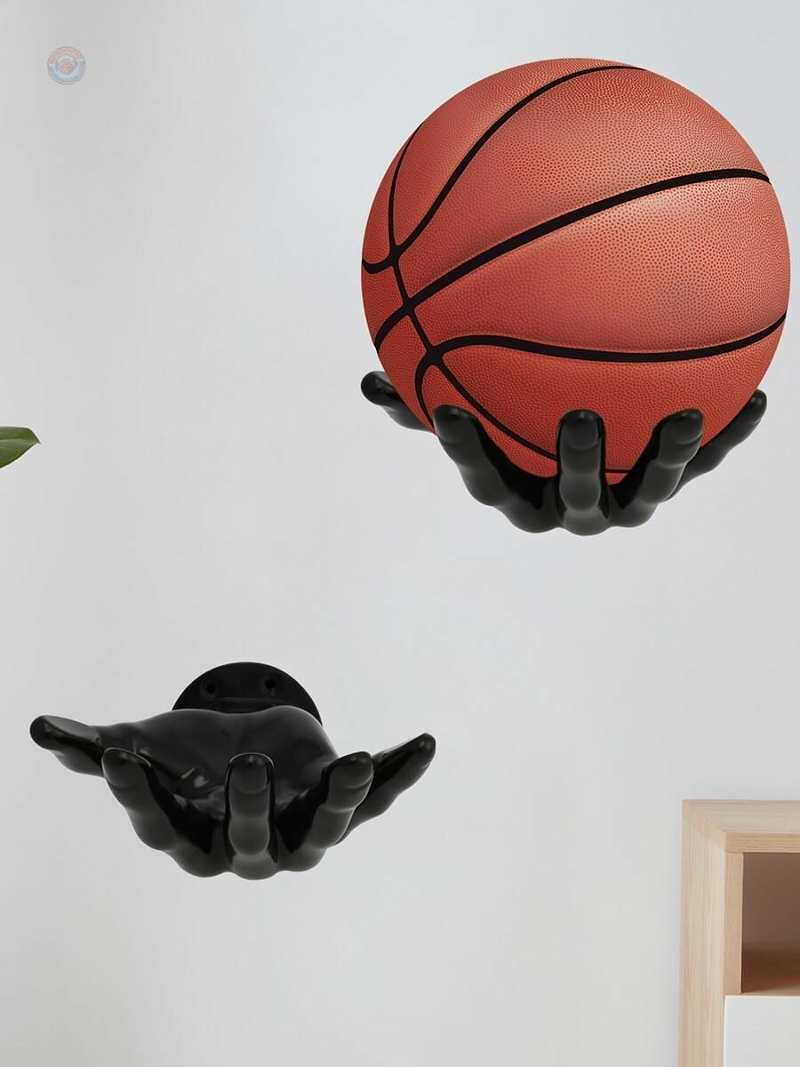 Настенный держатель для мячей в форме руки, органайзер для баскетбола и футбола, креативный декор для стен, удобное хранение спортивного инвентаря