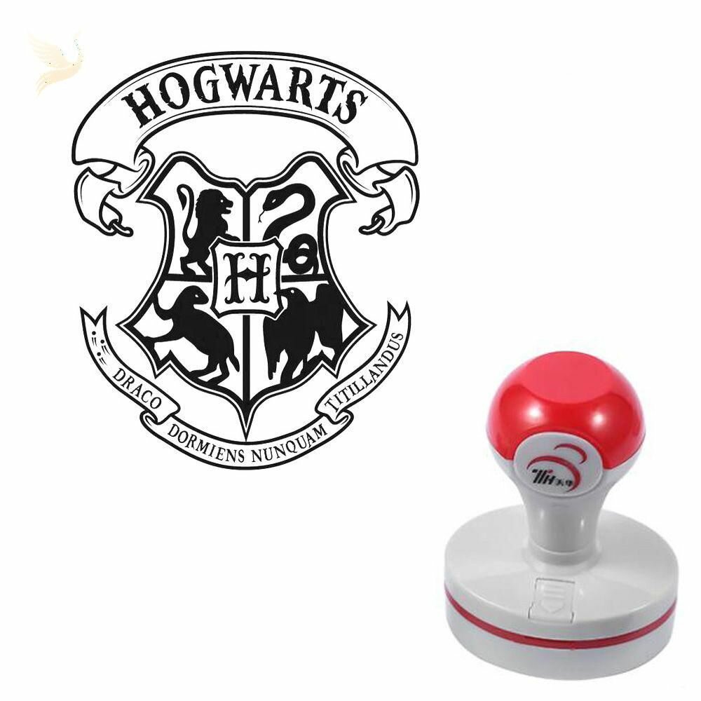 Печать Хогвартса, марки для скрапбукинга, для изготовления открыток, Художественные принадлежности, круглые, 40 мм, черные чернила