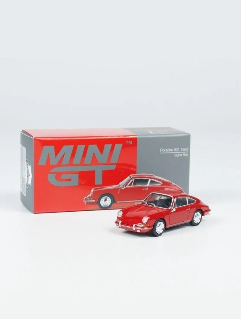 Машинка TSM MINI GT 1/64 Porsche 901 1963 Signal Red LHD #695 Die-cast Alloy Car Model Collection Display Gift