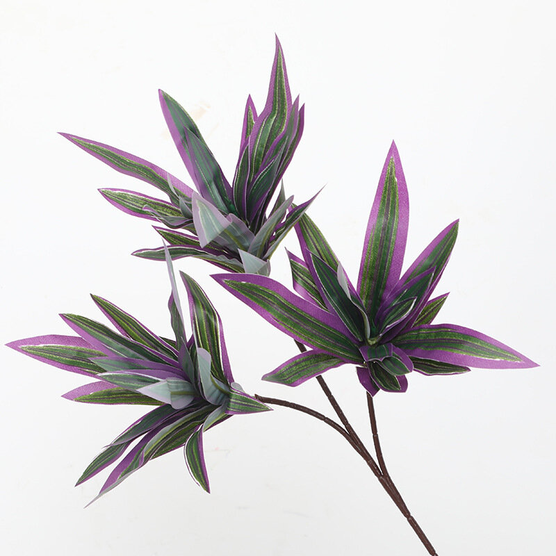 Растение "Трехголовая лилия", бамбуковый стиль, зеленое дно, для свадьбы