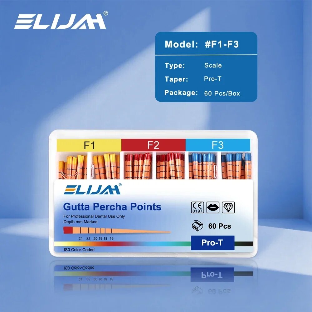 Стоматологические точки гуттаперчи XYSZ F1/F2/F3 10Box, F1-F3