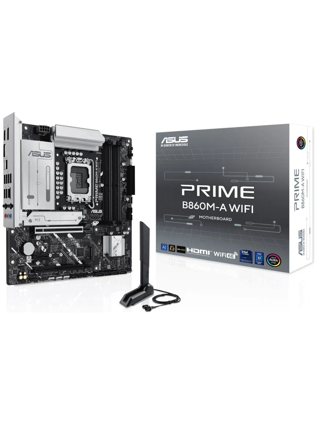 Материнская плата ASUS PRIME B860M-A WIFI Micro-ATX LGA1851 Intel B860 4xDDR5 (256ГБ)
