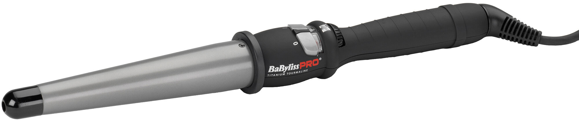 Плойка BaByliss Pro BAB2281TTE, конусоидальная, покрытие титан и турмалин, 65Вт, 25 режимов