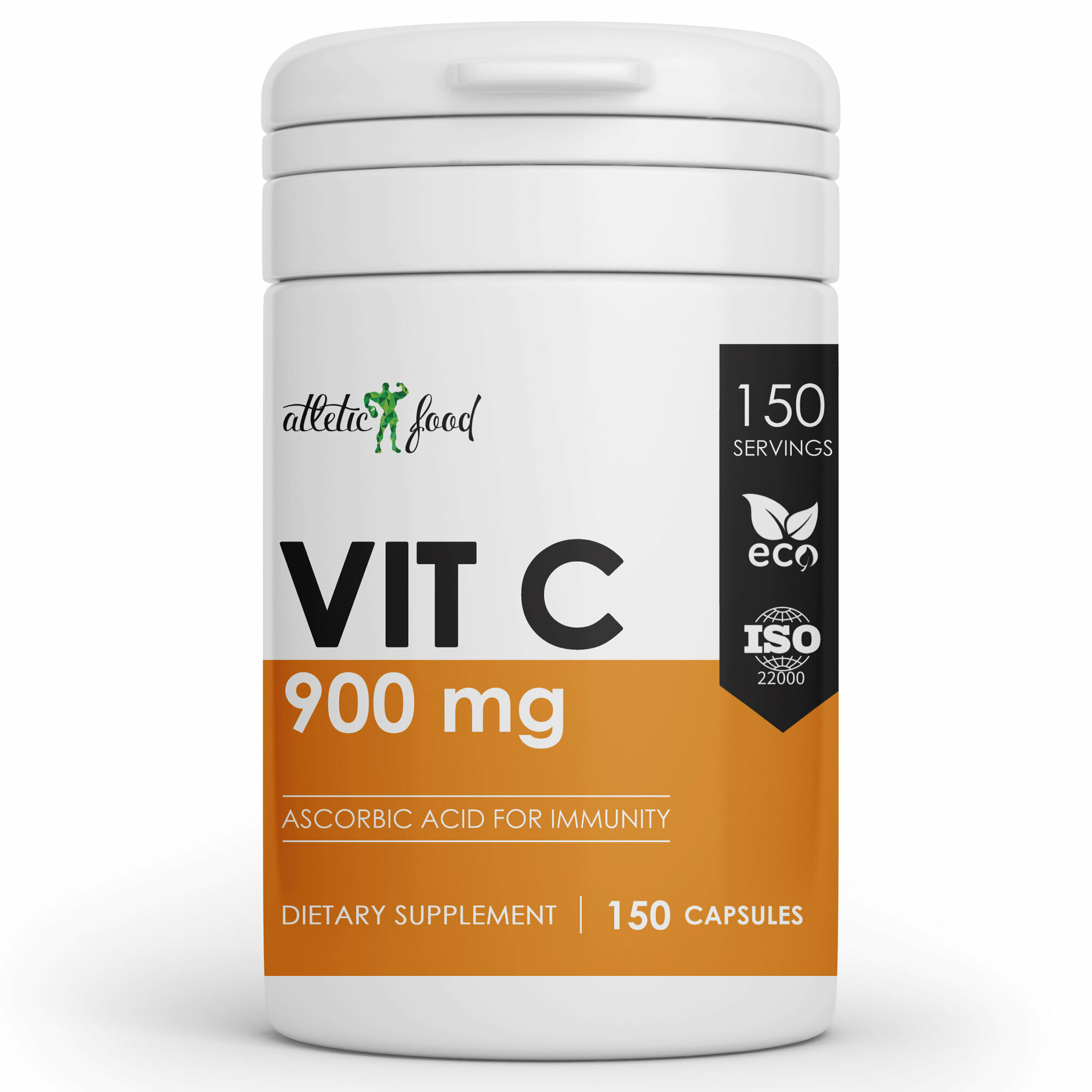 Atletic Food Витамин С Vitamin C 900 mg - 150 капсул, ---