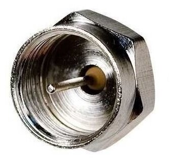 Заглушка F 75 Ом, разъем антенный, штекер F - заглушка, 1 штука