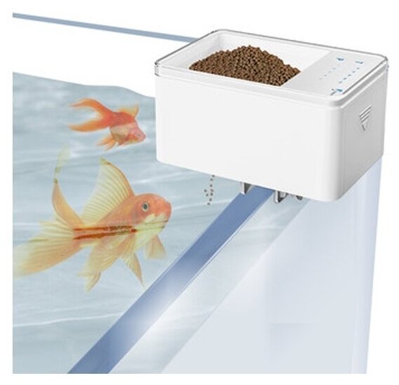 Кормушка автоматическая Zoowell FishFeed для рыб в аквариум, белая (FishFeed)