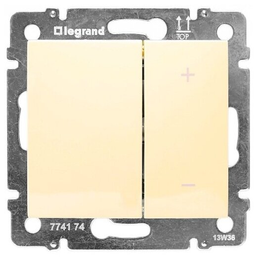 Legrand Диммер. Для ламп накаливания, галогенных и низковольтных галогенных ламп Слоновая кость Valena - 774162