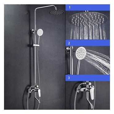 Душевая система MATRIX настенная со смесителем SMF-723423