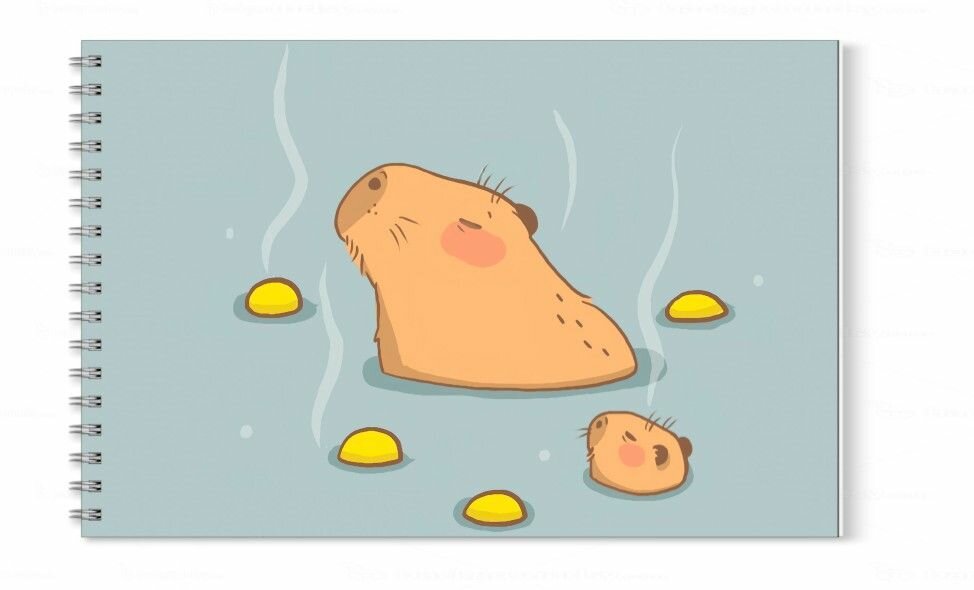 Альбом для рисования MIGOM А4 Капибара, Capybara - 0006