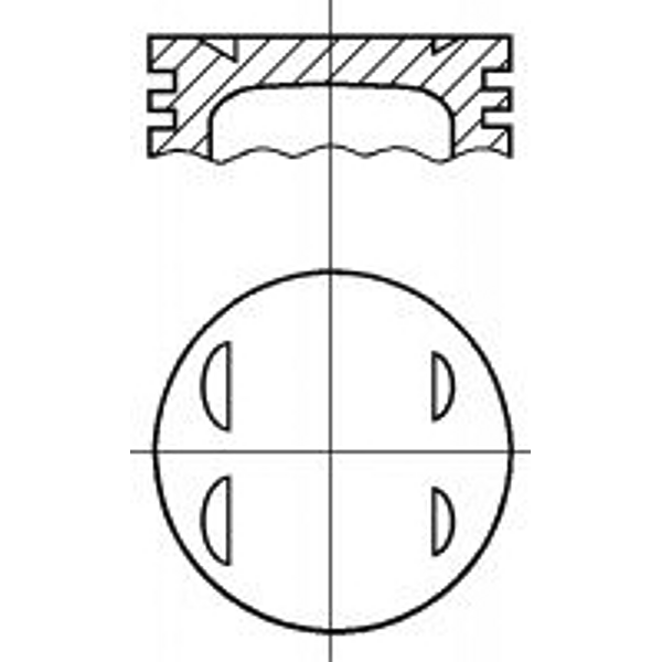 NURAL 87-425200-00 поршень d82.0 std\ Lada (Лада) priora / granta 1.6 08