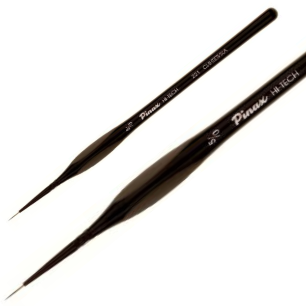 Кисть Синтетика круглая №8/0, Hi-Tech, короткая ручка, артикул 2218x0