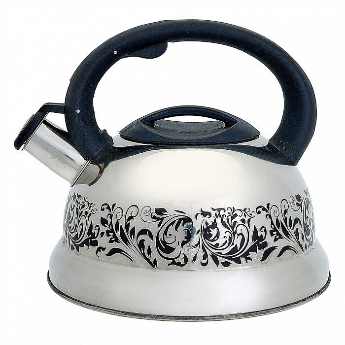 Чайник 3 л WEBBER BE-0520, нерж. сталь, при нагреве рисунок меняет цвет